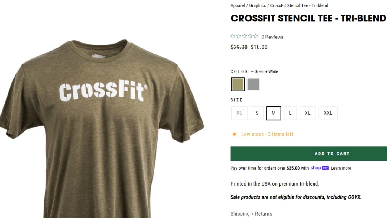 GORUCK's CrossFit-Branded Apparel Massively Discounted