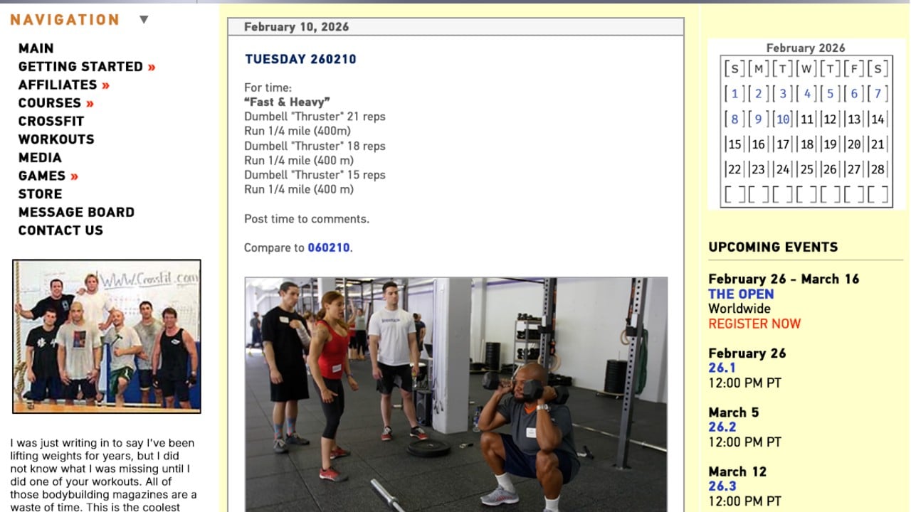 CrossFit Celebrates 25th Anniversary of .com Workouts